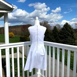 Calvin Klein | Dresses | Calvin Klein Square Armhole Fit Flare White ...